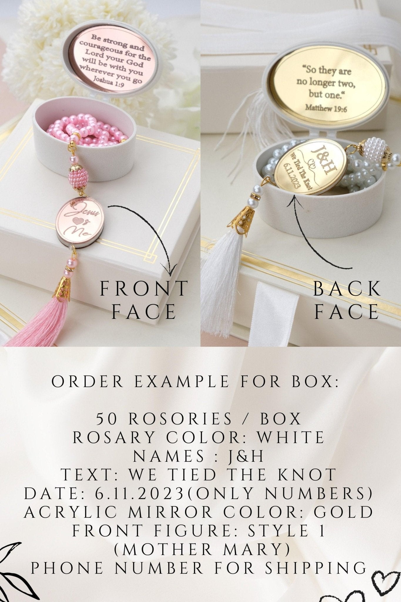 Custom Rosary Favors for Church Weddings – Craft Rosaries