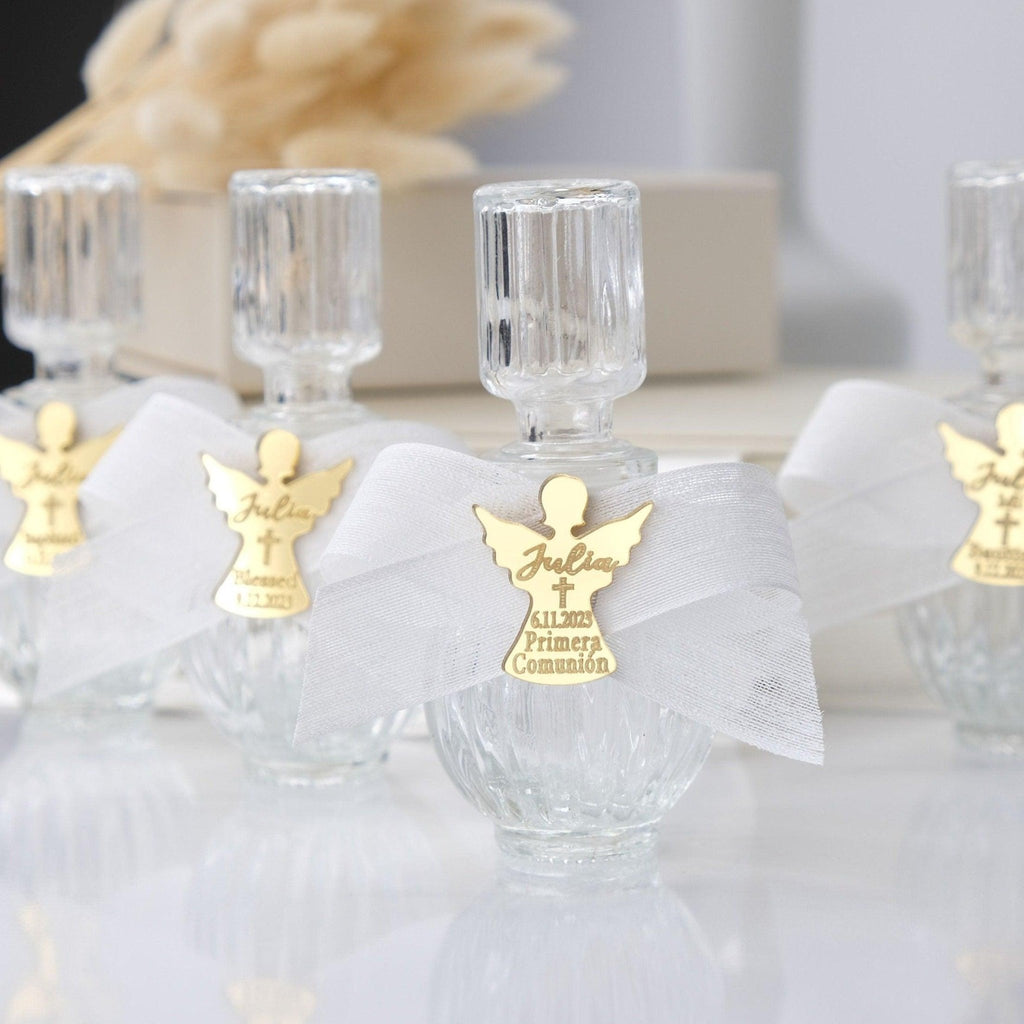 Customized Holy Water Bottle Favors for Baptism – Craft Rosaries